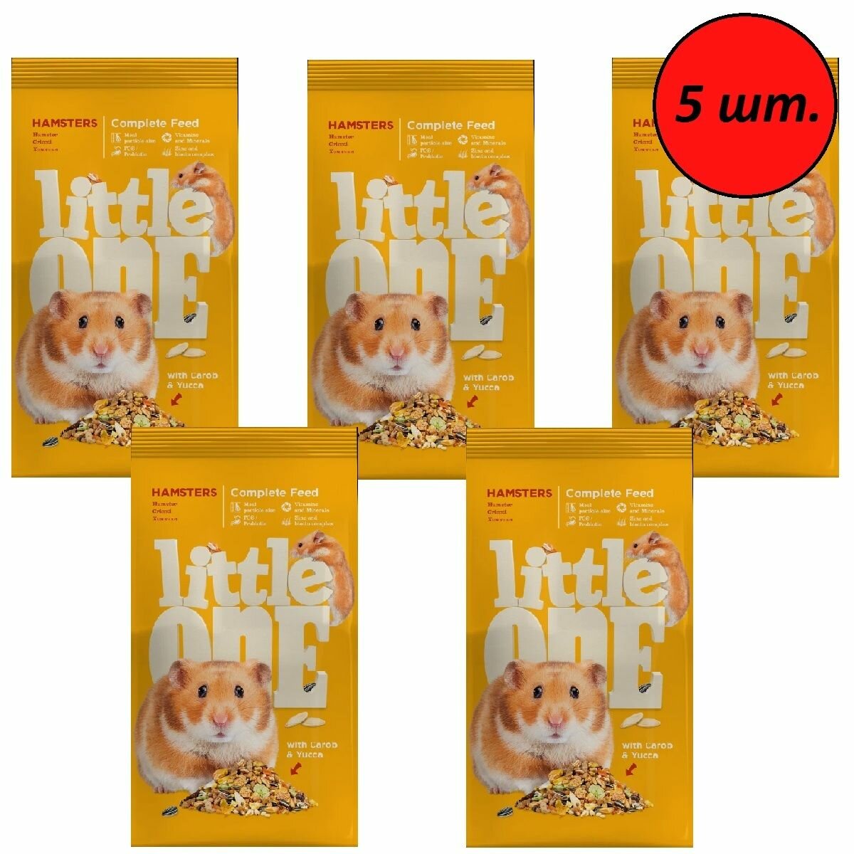 Little One Корм для хомяков 400г (5 штук)