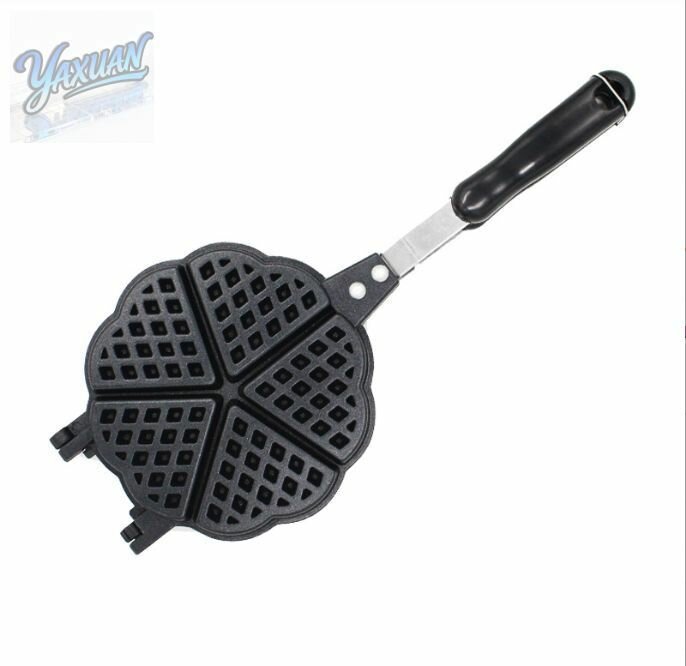 Вафельница Форма для выпечки вафель, материал из алюминиевого сплава, антипригарное покрытие, легко моется, бытовые инструменты для выпечки, черный