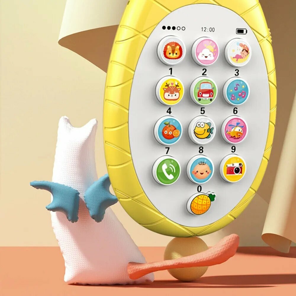 Cute Baby Music Phone Toy, ананасовая форма, безопасный и удобный для малышей