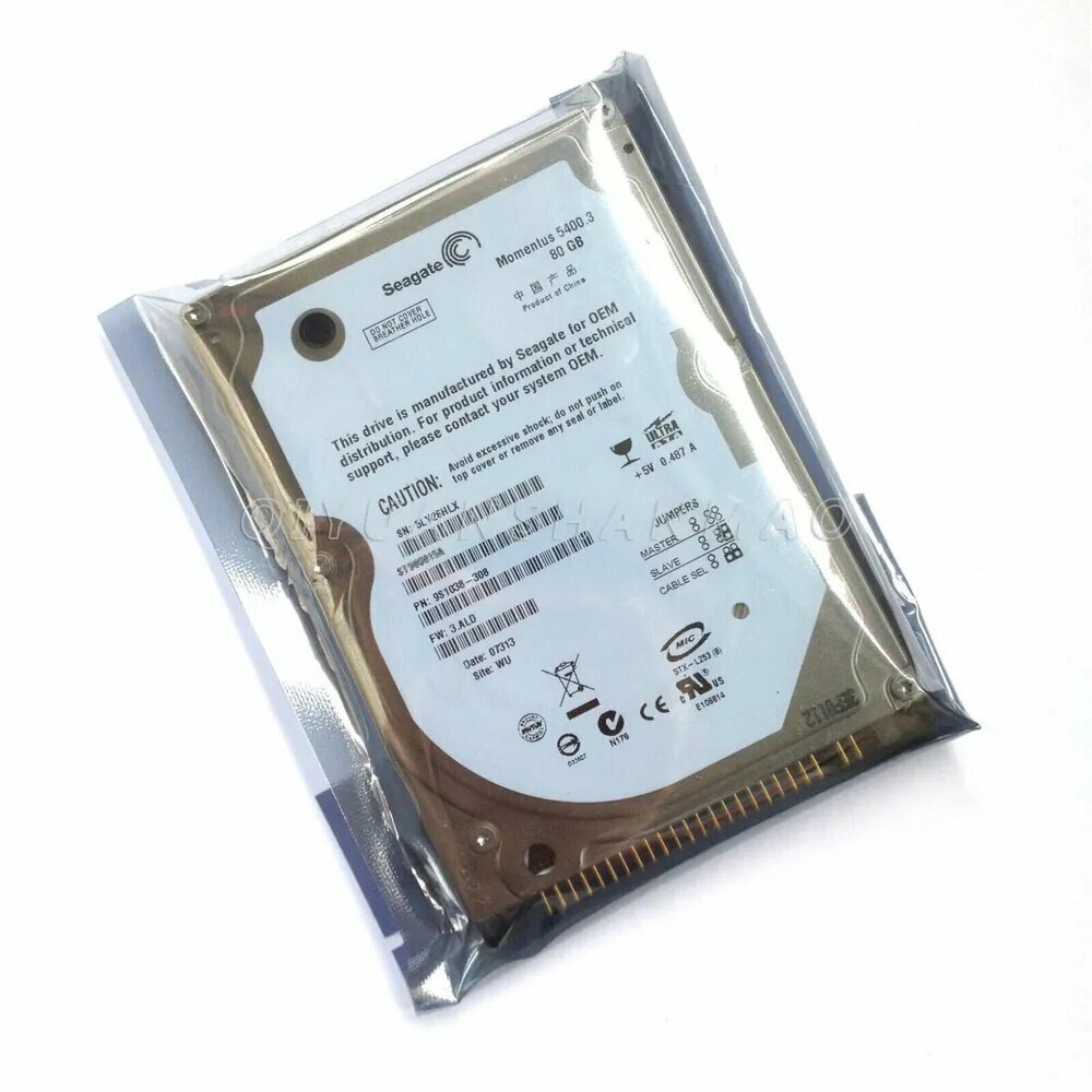 Seagate 80GB IDE PATA 5400RPM 6.35 см 2,5-дюймовый жесткий диск для ноутбуков HDD-