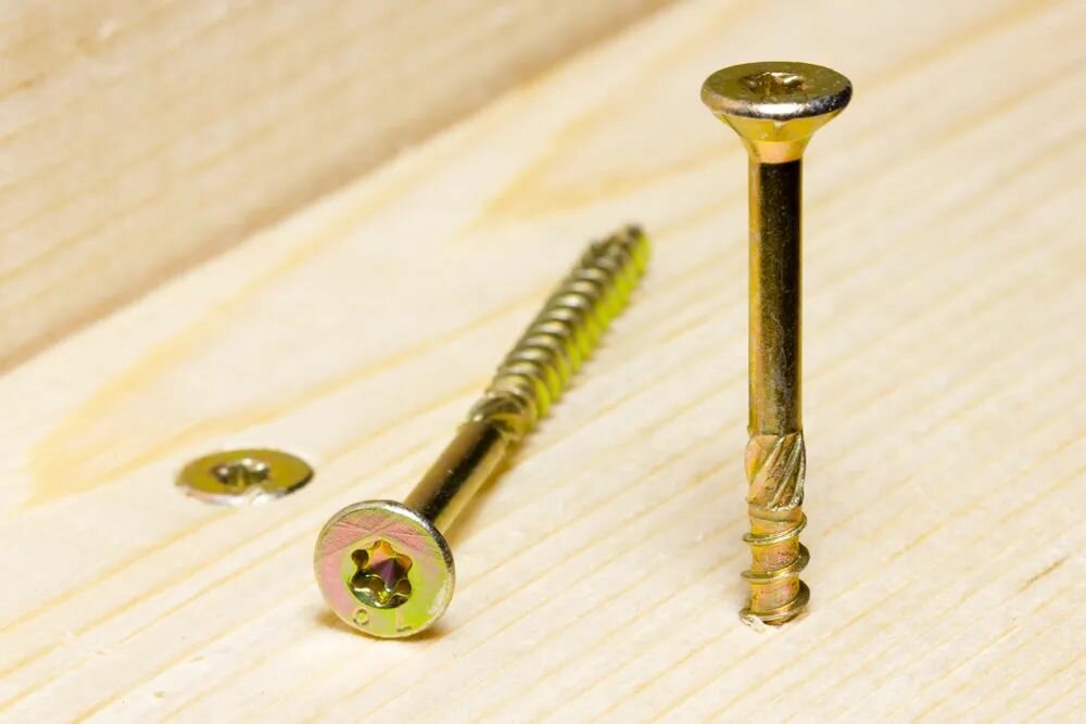 Шуруп для террасной доски Rusconnect 5х60 мм,(100 шт). коричневый