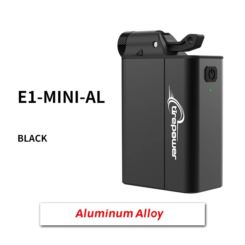 Электрический насос для велосипеда CTREPOWER 130 PSI Черный, E1-MINI-AL-BLACK