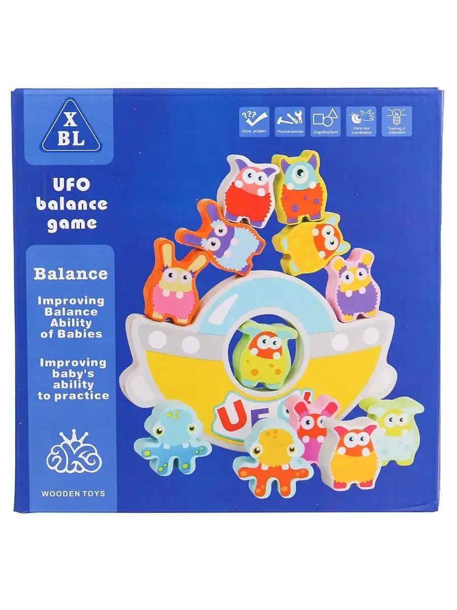 Игрушка-балансир "Ковчег", развивающая, по методике Монтессори