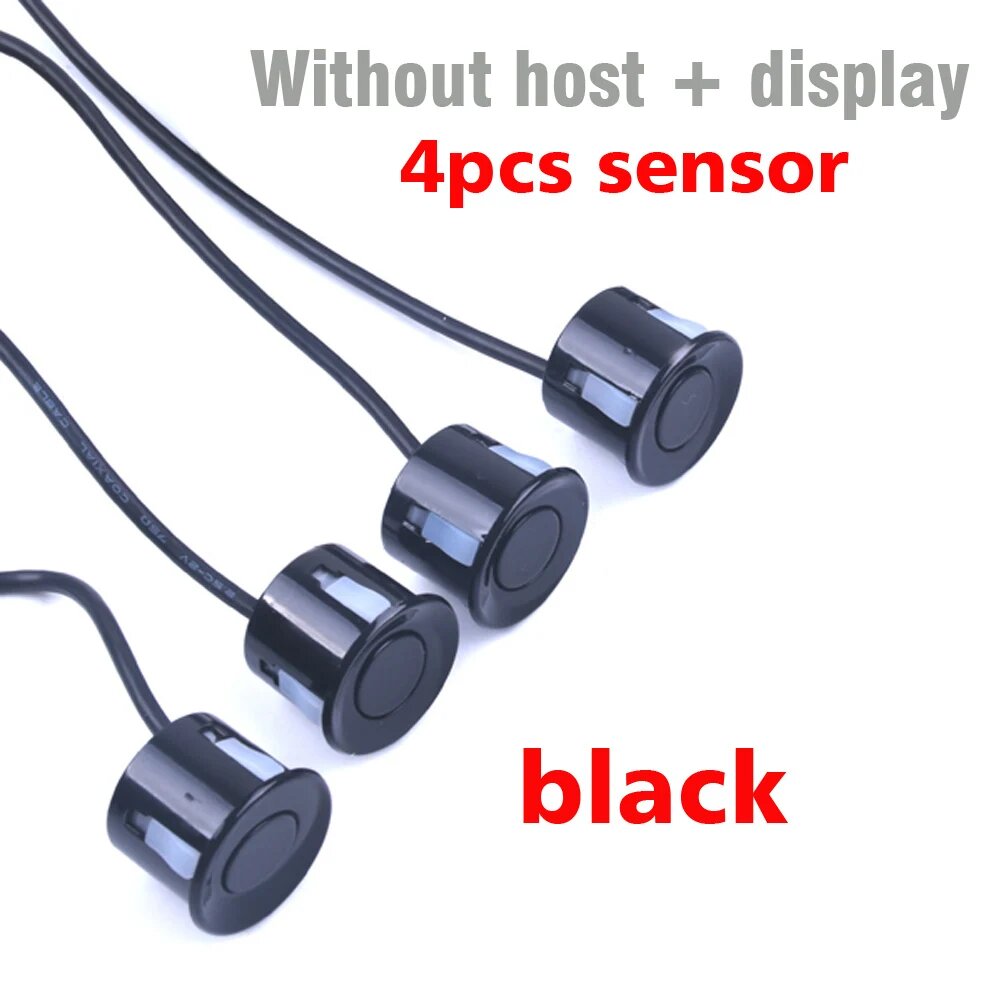 Автомобильная система заднего хода, с 4 датчиками black