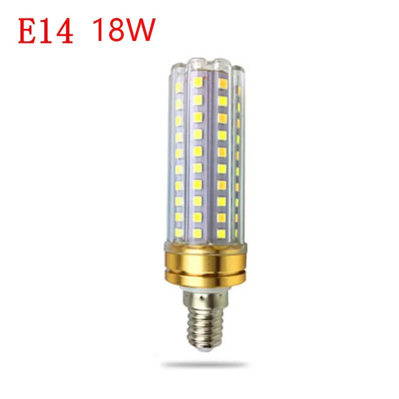 Светодиодная лампа E14 18W Cold White кукурузная