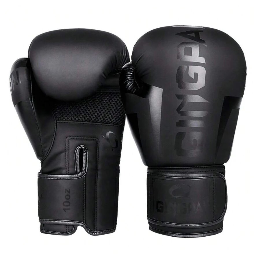 Боксерские перчатки Gingpai Sport 10oz, черные