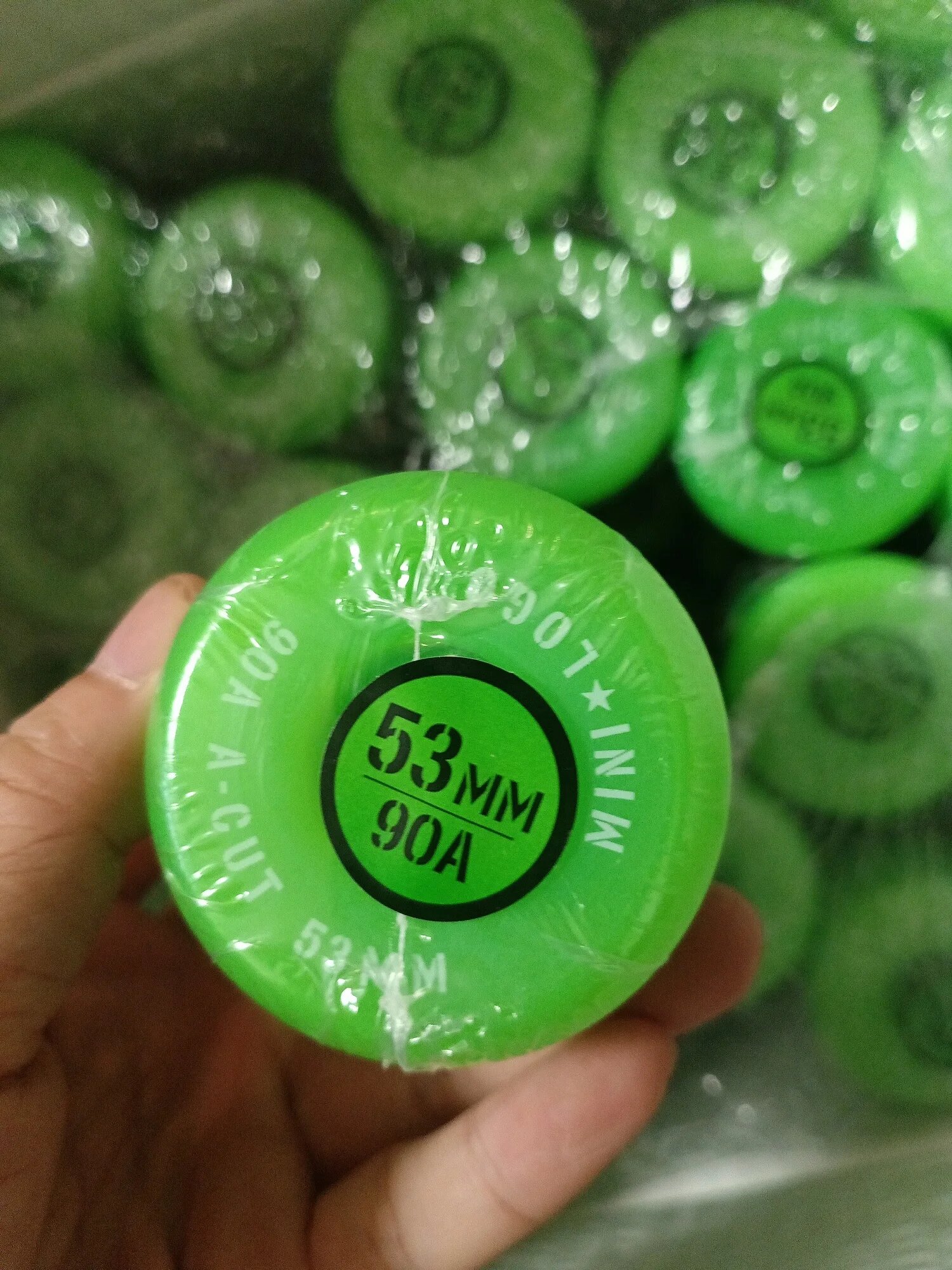 Оригинальные колеса для скейтборда 53-60 мм 90a-101a 4 шт. Зеленый, 53mm 90a green