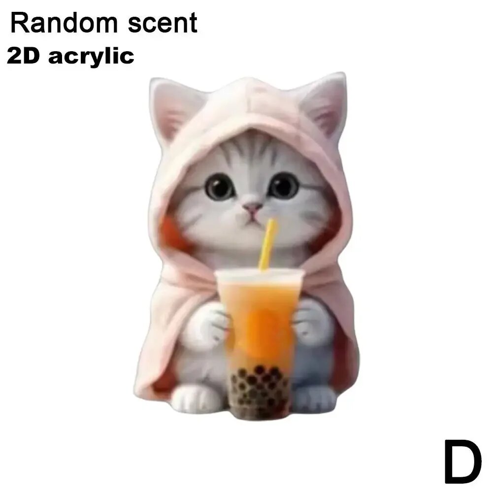Ароматизатор в авто Cat Pink Ocean 2D акрил