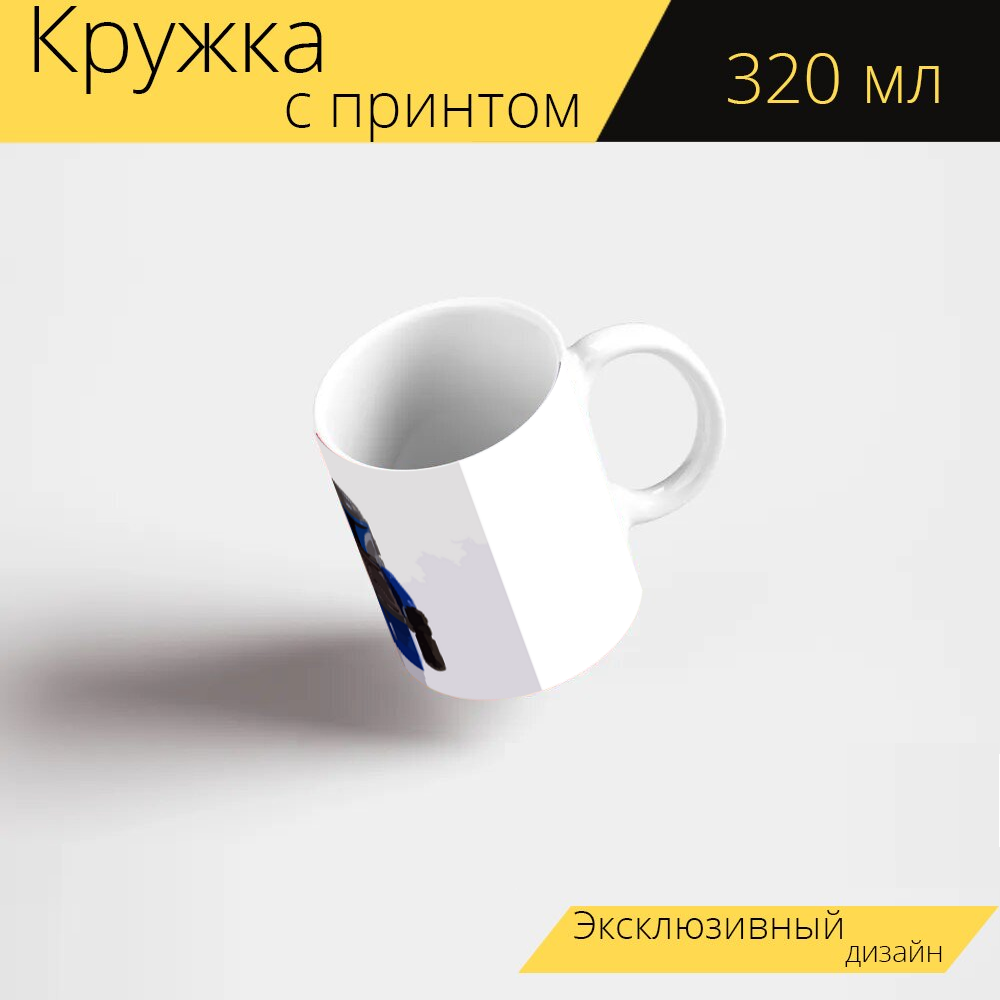 Кружка с рисунком, принтом "Конструктор лего, игрушка, пластик" 320 мл.