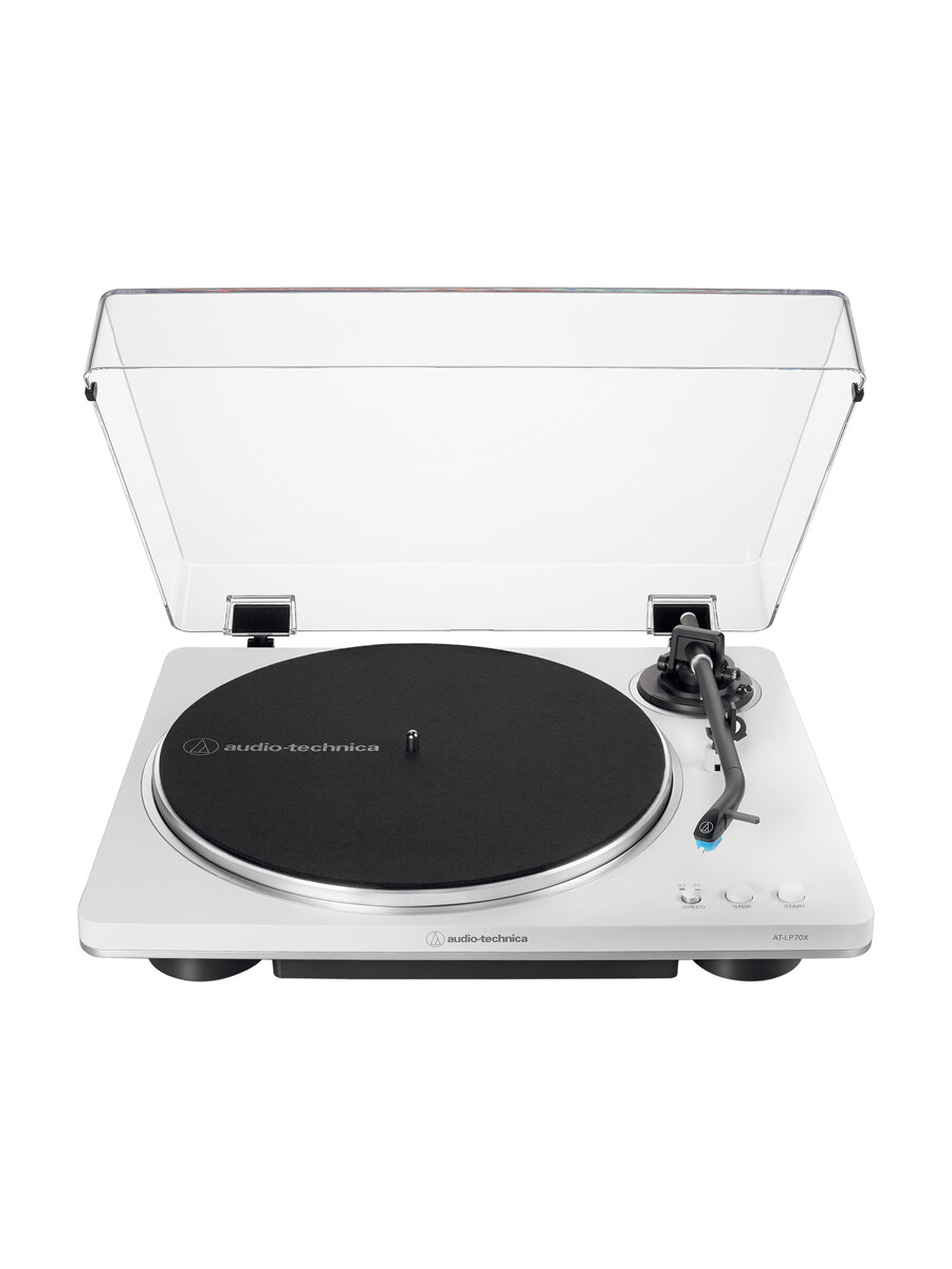 Audio-Technica AT-LP70X, серебристый, виниловый проигрыватель