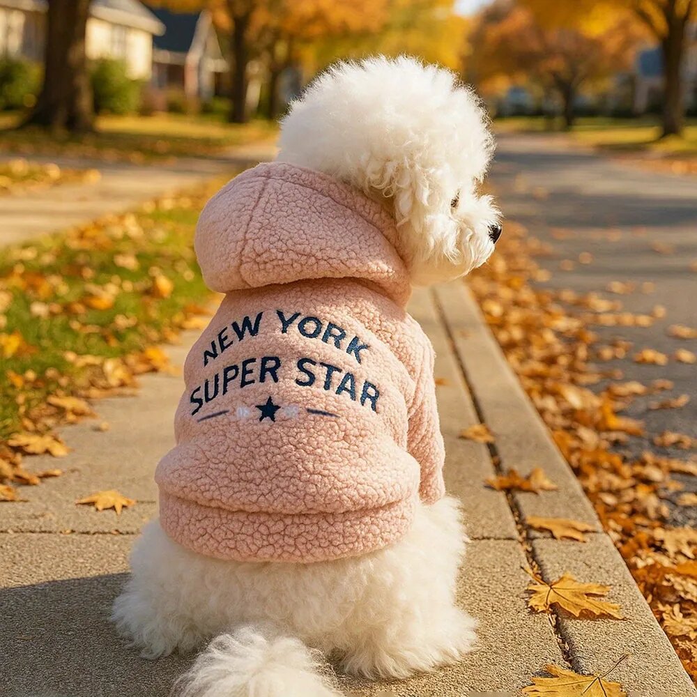 Одежда, HAPPY PUPPY, которую могут носить как собаки, так и кошки, розовая, высококачественная ткань, удобная и теплая