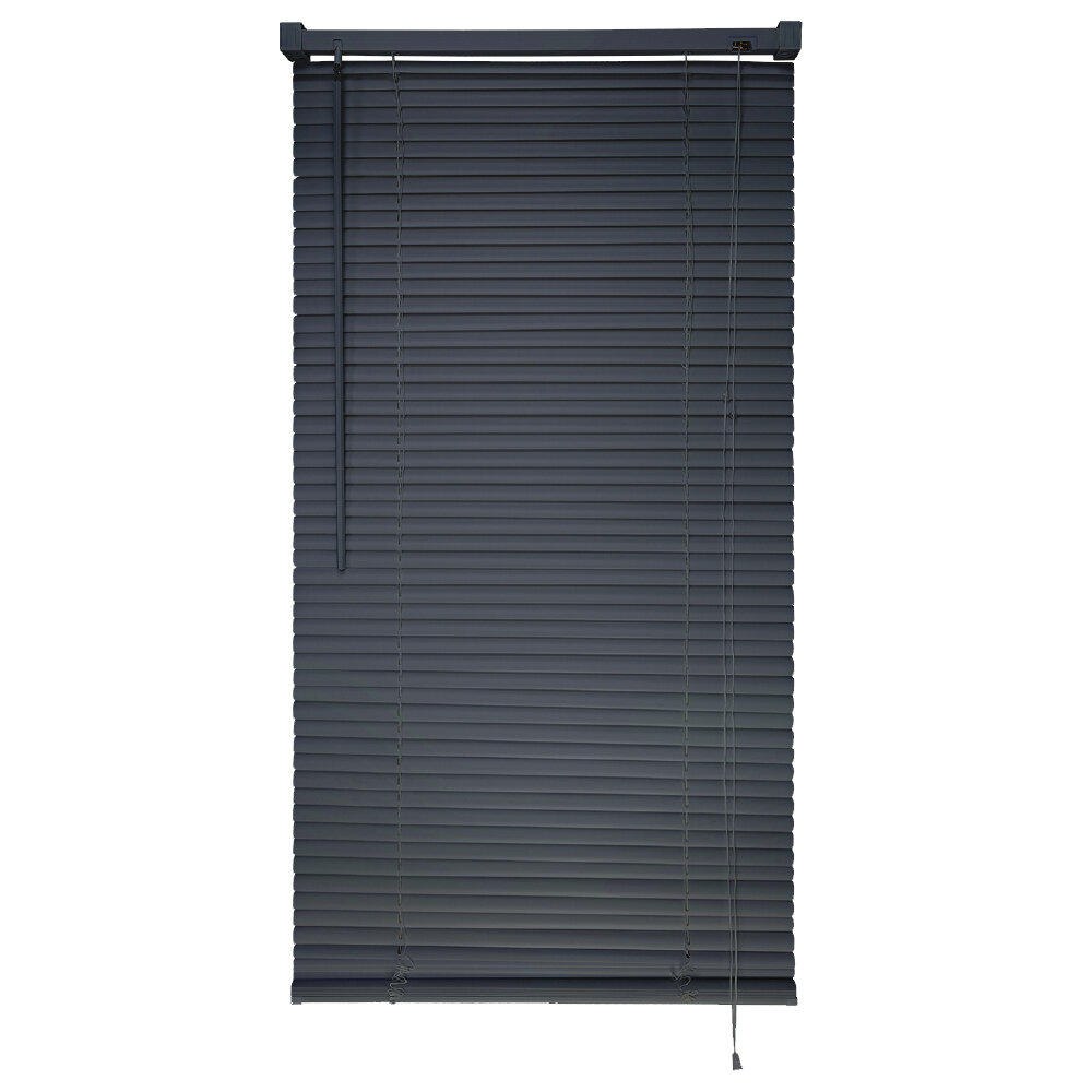 Жалюзи горизонтальные, пластик, черный, 50х160см, 6034050160