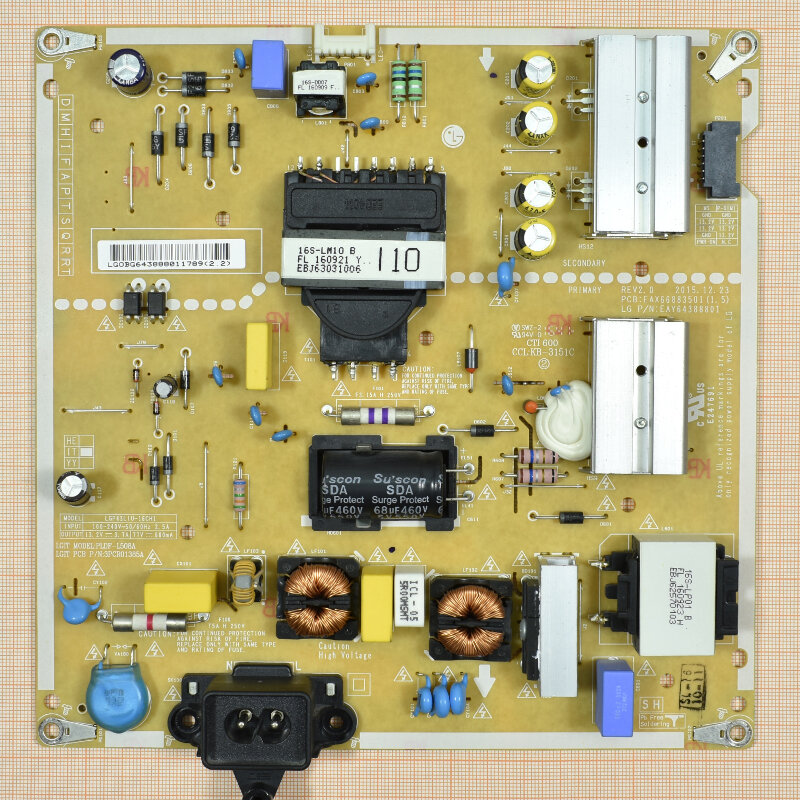 Блок питания EAX66883501 (1.5), EAY64388801