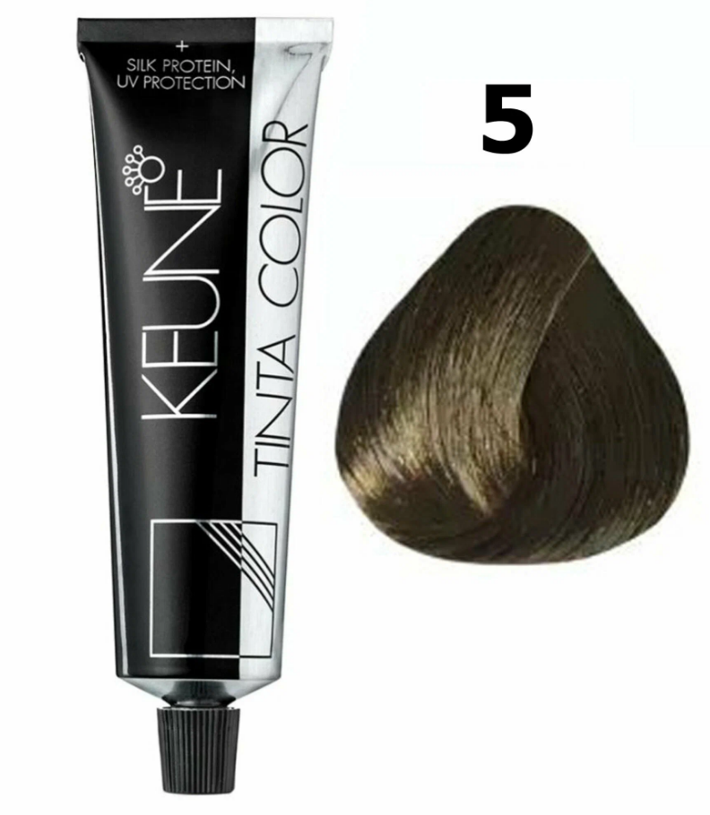 Keune Tinta Color 5 Светлый Шатен Стойкая краска для волос 60 мл
