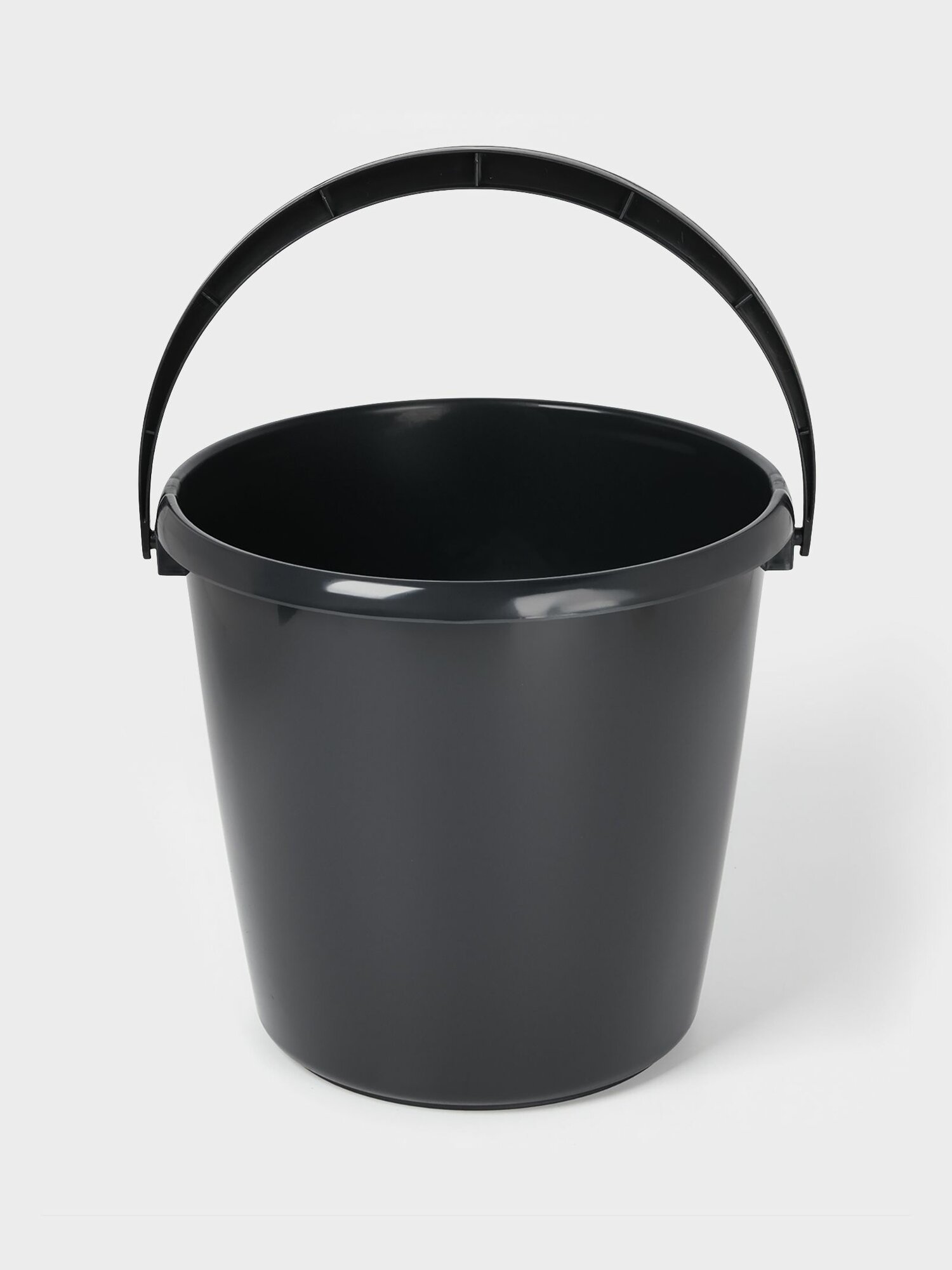 Ведро хозяйственное, 10 л, d 29 см, h 28 см, пластик, чёрное