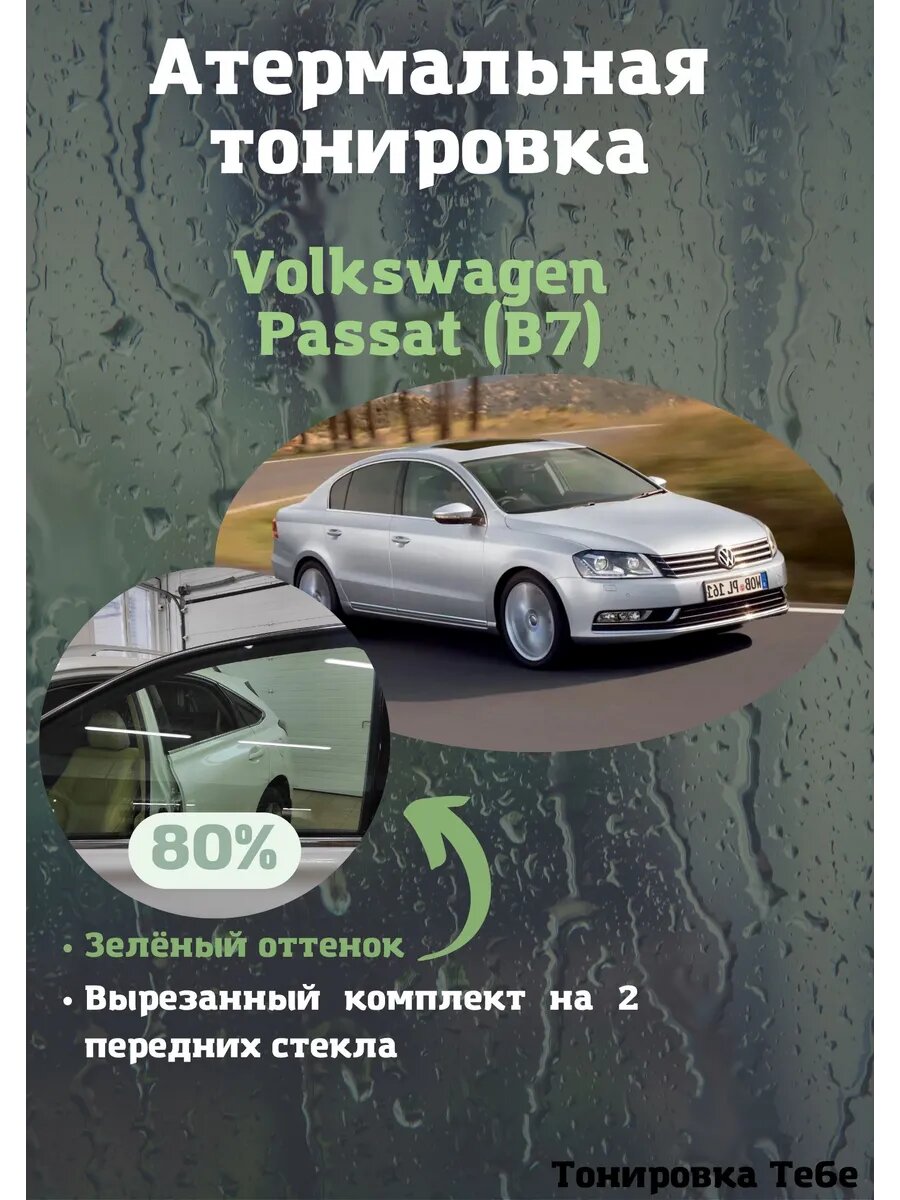 Термо тонир VW Passat b7 80% green
