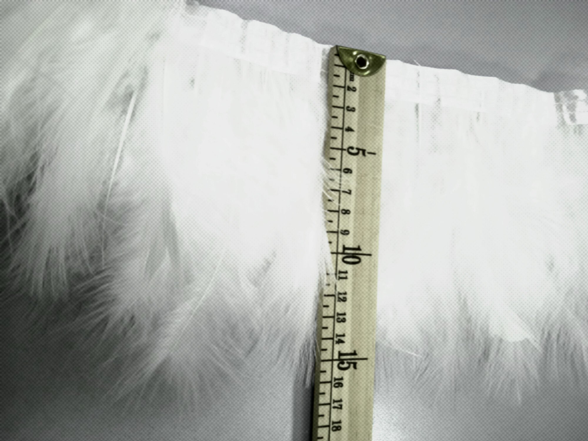 Перья белые на ленте, перо марабу, ширина ленты для рукоделия 14-16см, уп 40см