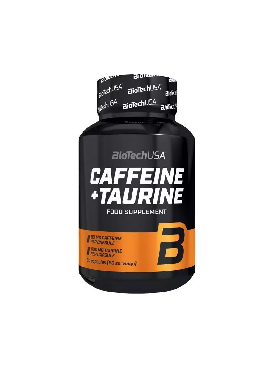 Biotechusa кофеин+таурин 60 шт. капсулы массой 0,848 г