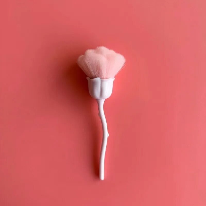 Кисть для рассыпчатой пудры черная роза Pink