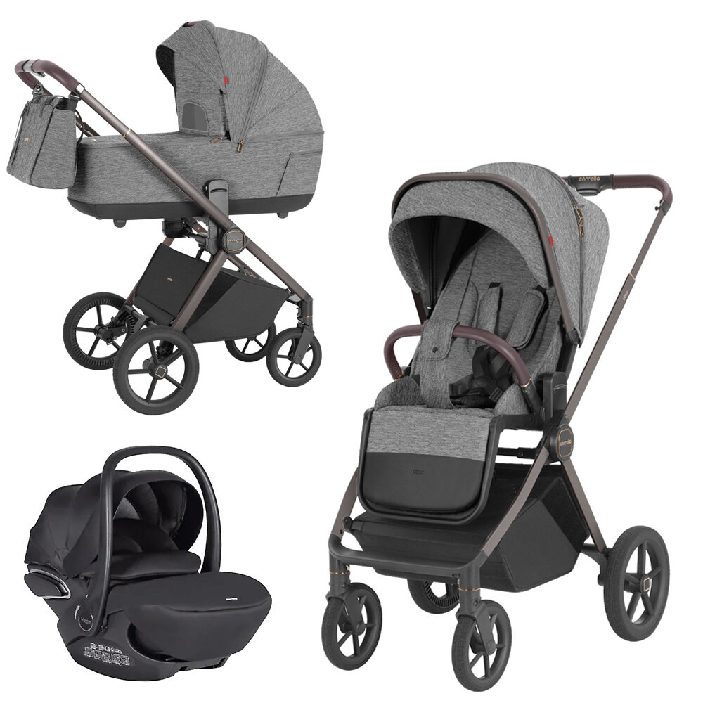 Детская коляска 3в1 Carrello Ultra, цвет Metal Grey / 2025 (Серо-графитовый)