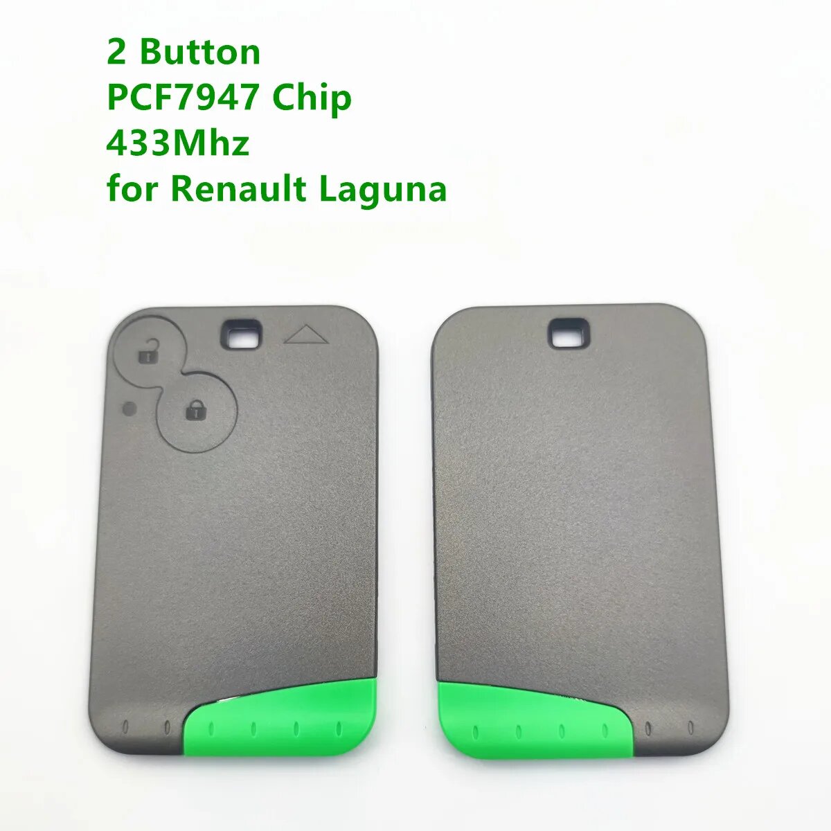 1 шт, 2-кнопочный дистанционный ключ PCF7947, чип 433 МГц, костюм для пульта дистанционного управления Renault Laguna
