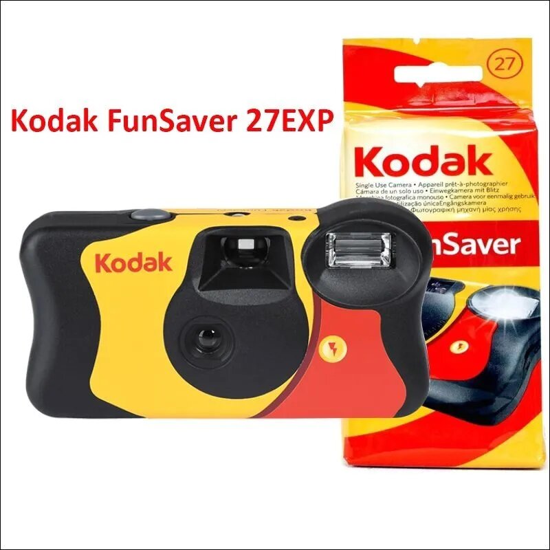 Kodak funsaver 27 exp Одноразовая 135-дюймовая пленочная камера ISO 400