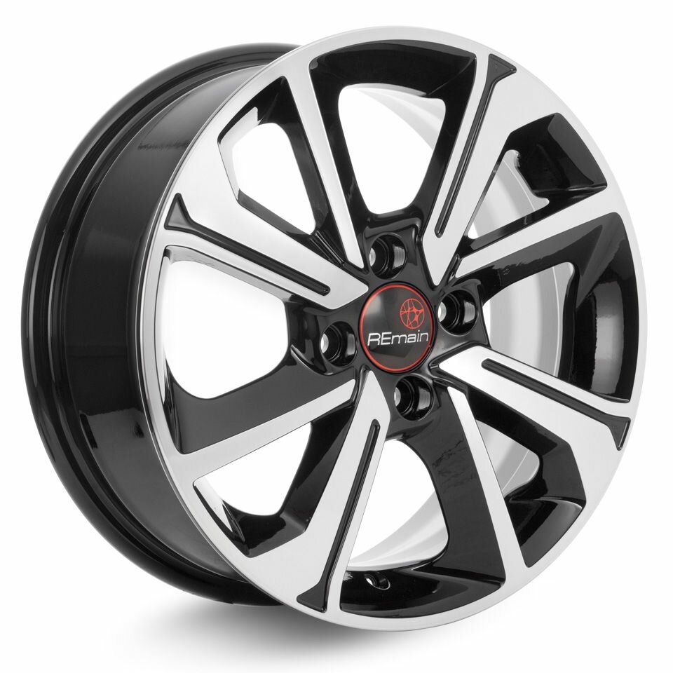 Диск автомобильный литой Remain Kia Rio (R139) 15x6 4x100 et46 dia54.1 Алмаз черный