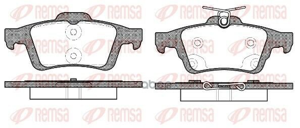Колодки тормозные дисковые | зад | Remsa арт. 084270