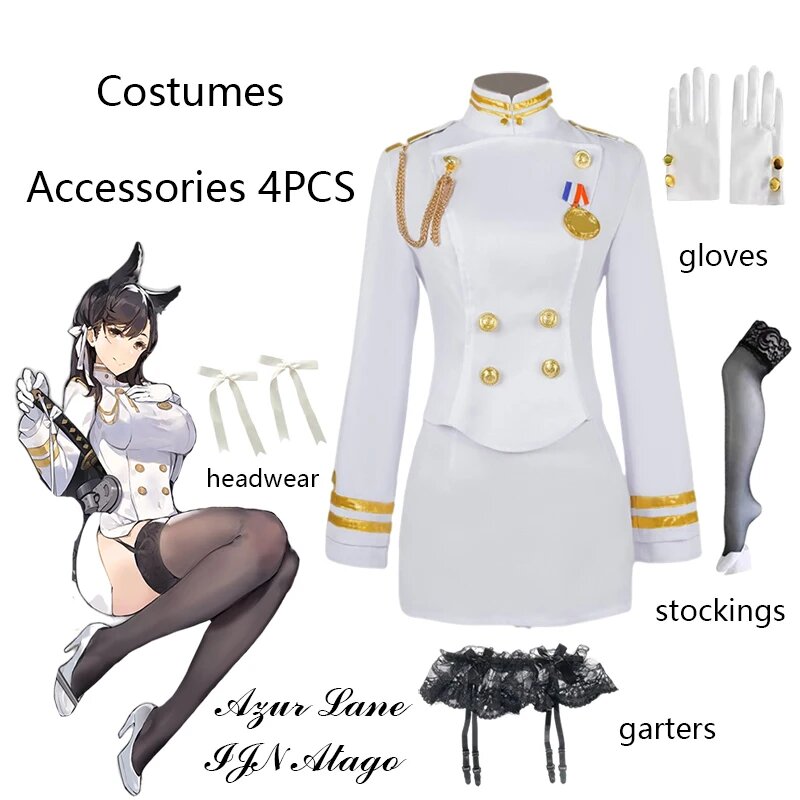 Костюмы Azur Lane IJN Takao IJN Atago S, IJN Atago Suit, Women