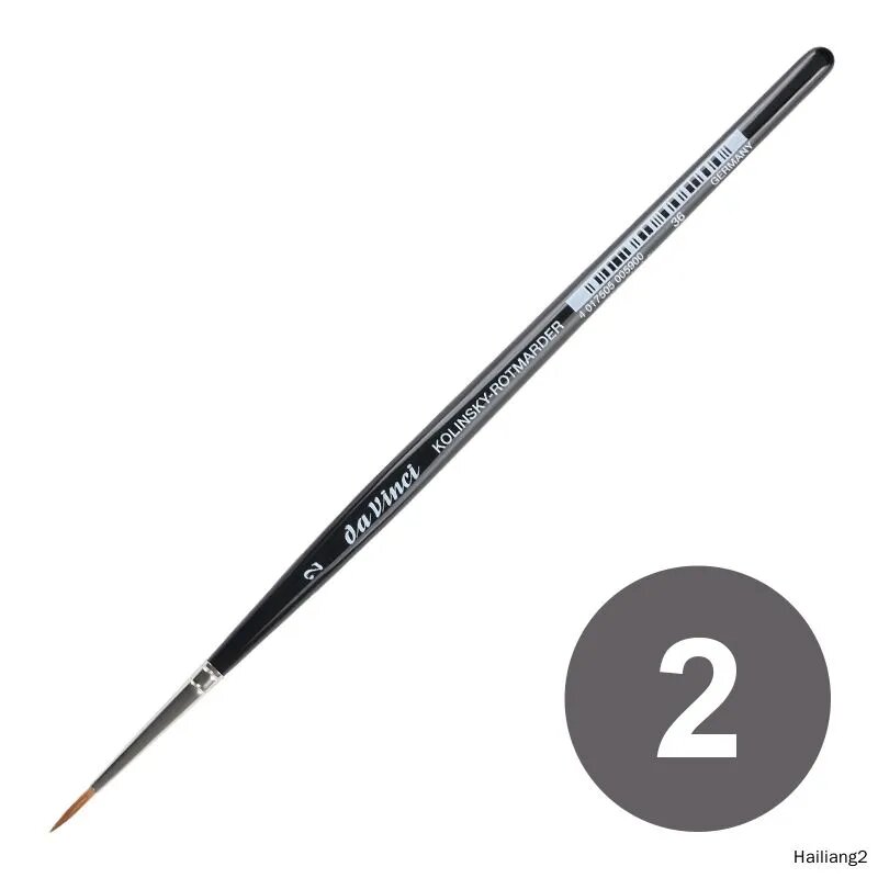 Da Vinci Kolinsky-Rotmarder кисть для рисования круглая №2 для масла, 1 шт.