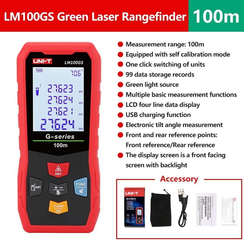 UNI-T LM40GS Лазерный дальномер 100m