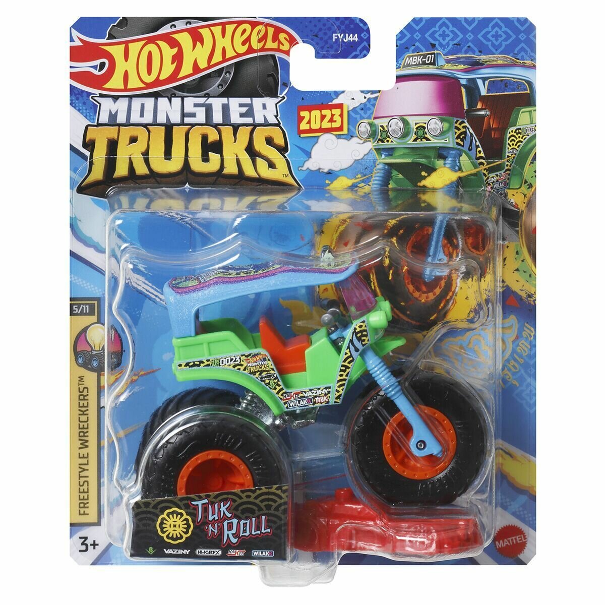 Машинка Hot Wheels Monster Trucks 1:64 Tuk'n'Roll