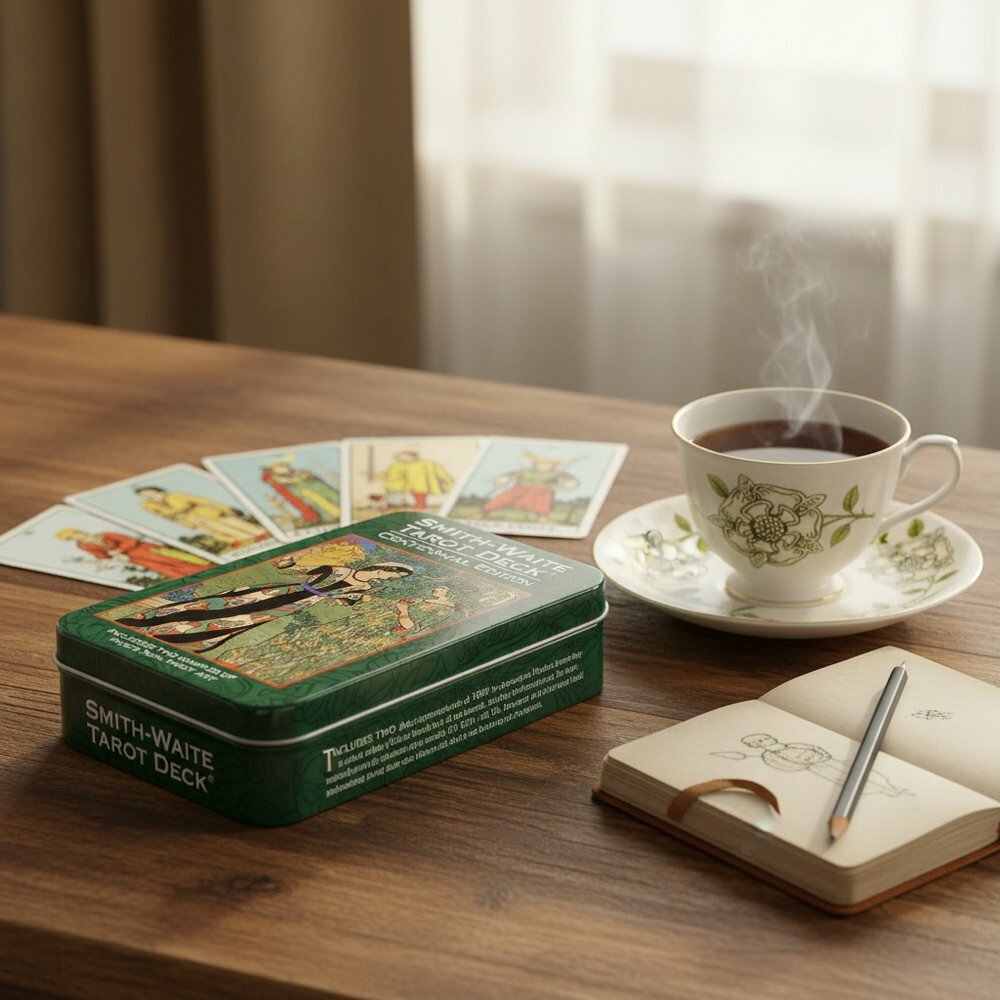 Карты Таро "Smith-Waite Tarot Deck Centennial" US Games / Таро Столетия Смита-Уэйта в жестяной банке 63669