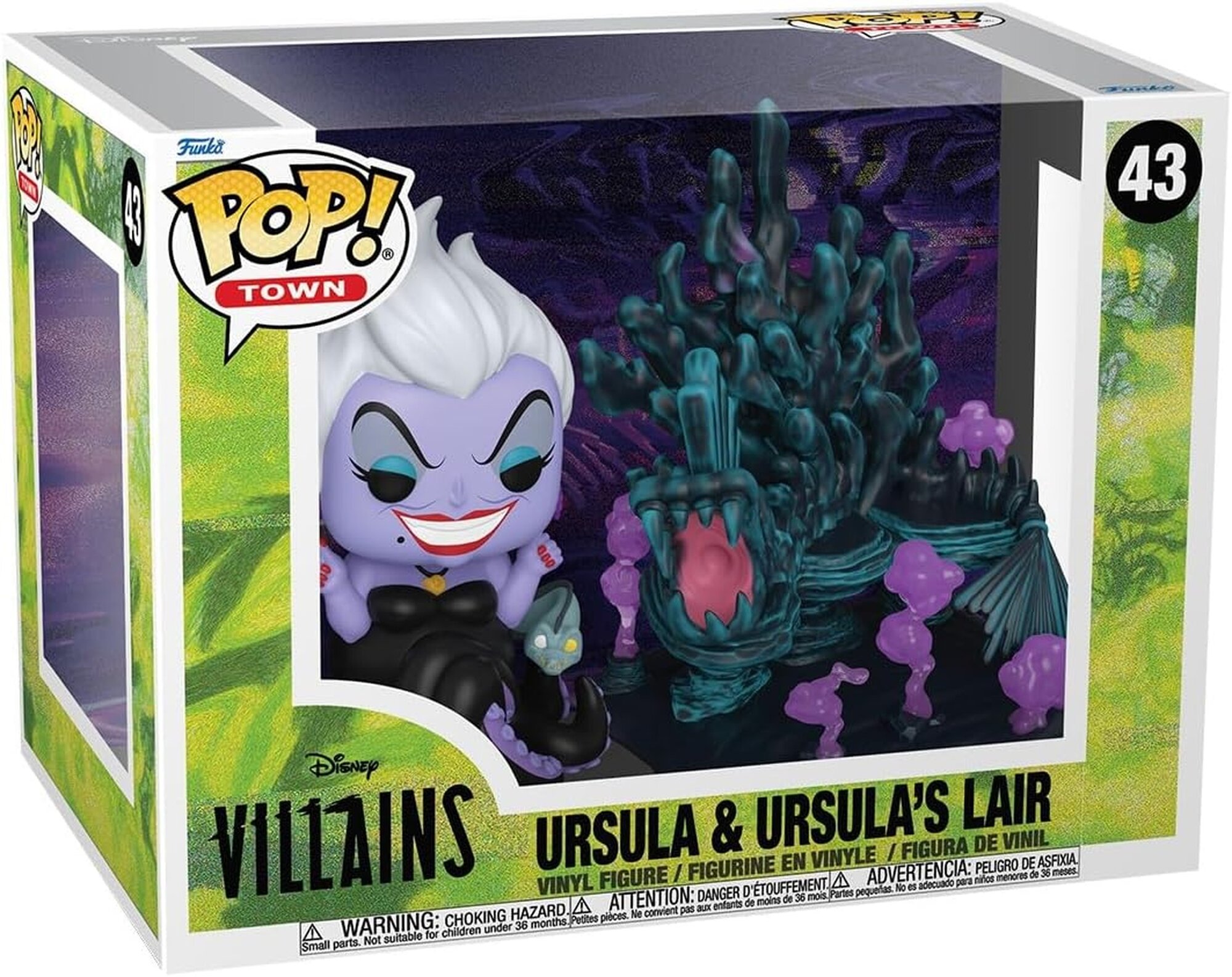Фигурки Funko Pop Town - Коллекционная фигурка DISNEY VILLAINS Логово Урсулы - Фанко 43