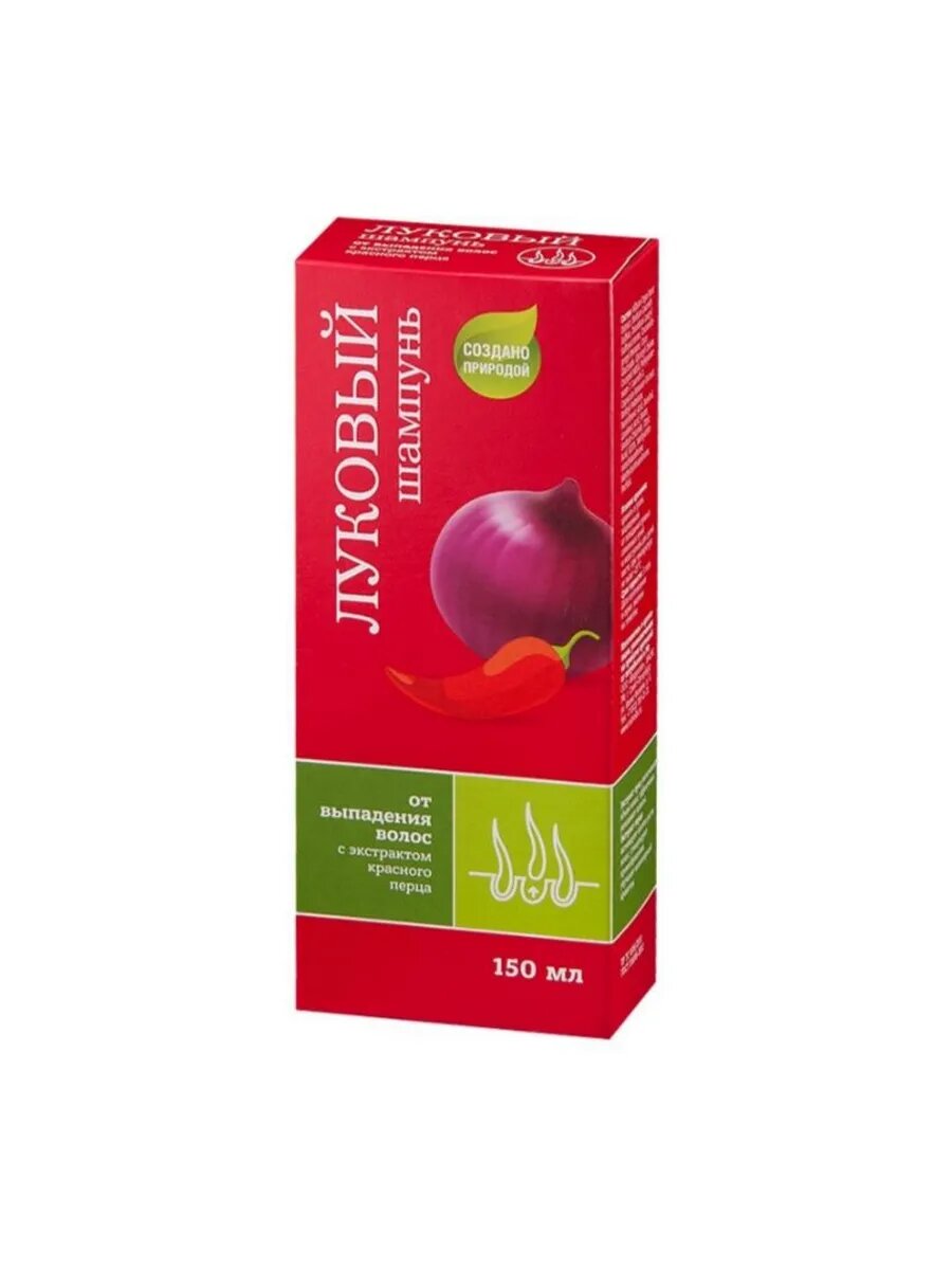 Шампунь Луковый, шампунь, с красным перцем, 150 мл, 1шт.