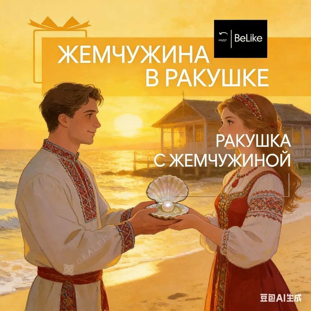 Подарок на 14 февраля, 8 марта Жемчужина желаний в ракушке, устрица в вакууме с жемчужиной внутри