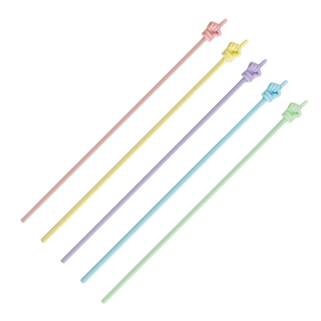 Пластиковые указки для обучения, Макароны цветные 5 шт.