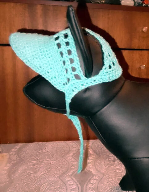 Ажурная летняя кепочка для собачки или кошечки