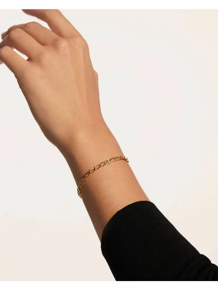 Браслет, серебро, 925 проба, циркон