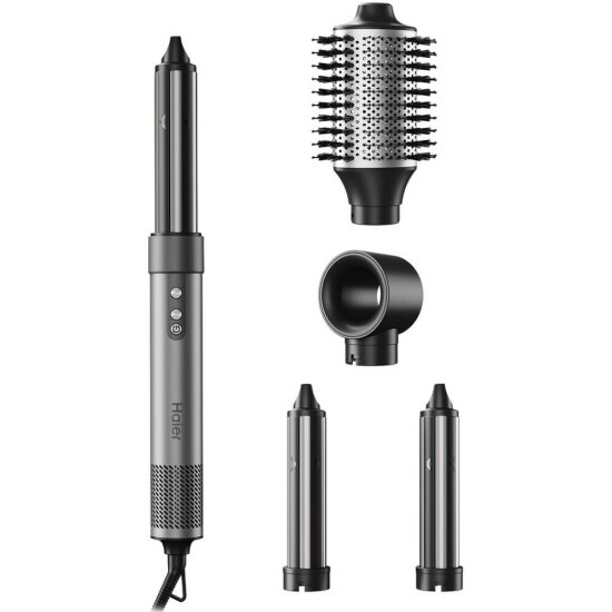 Фен-щетка Haier HHS-602, графит