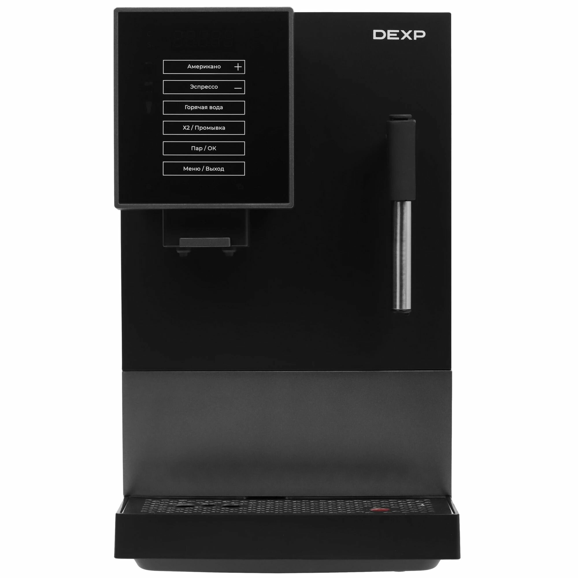 Кофемашина DEXP DAM-319P, автоматическая, сенсорное управление, черный