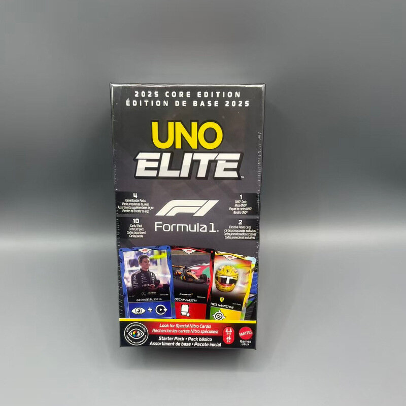 Горячая распродажаКарточная игра Mattel UNO: настольное развлечение для вечеринок, многопользовательская официальная игра UNO, интерактивные игральные карты.