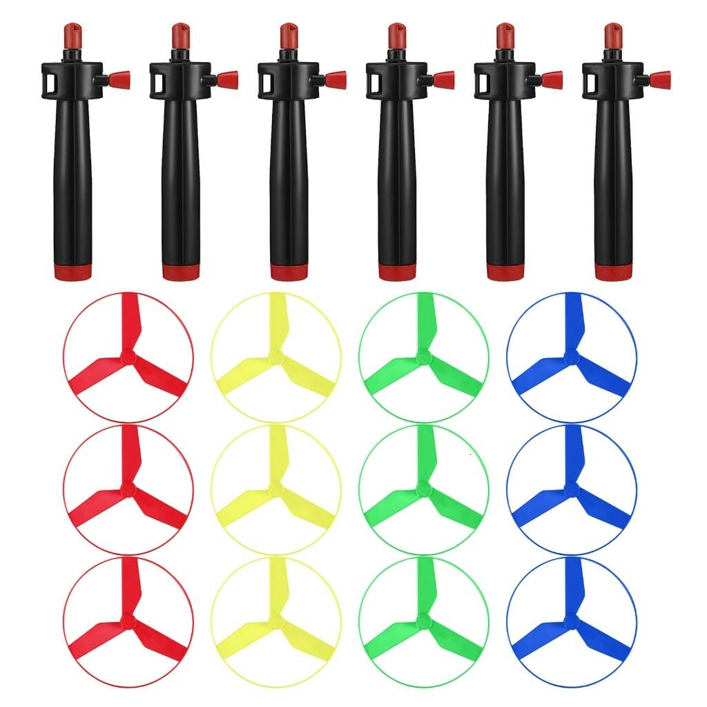 6 летающих дисков с пропеллером и шнуром