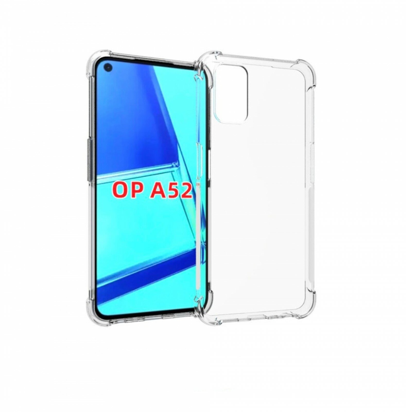 Чехол MyPads Tocco для OPPO A72 128GB и OPPO A52 с усиленной защитой углов, прозрачный