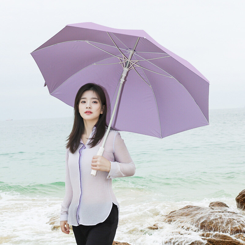 Автоматический сверхбольшой зонт 180 см с титановым серебристым покрытием, солнцезащитный зонт с УФ-защитой, большой двухслойный зонт из волокна для гольфа.