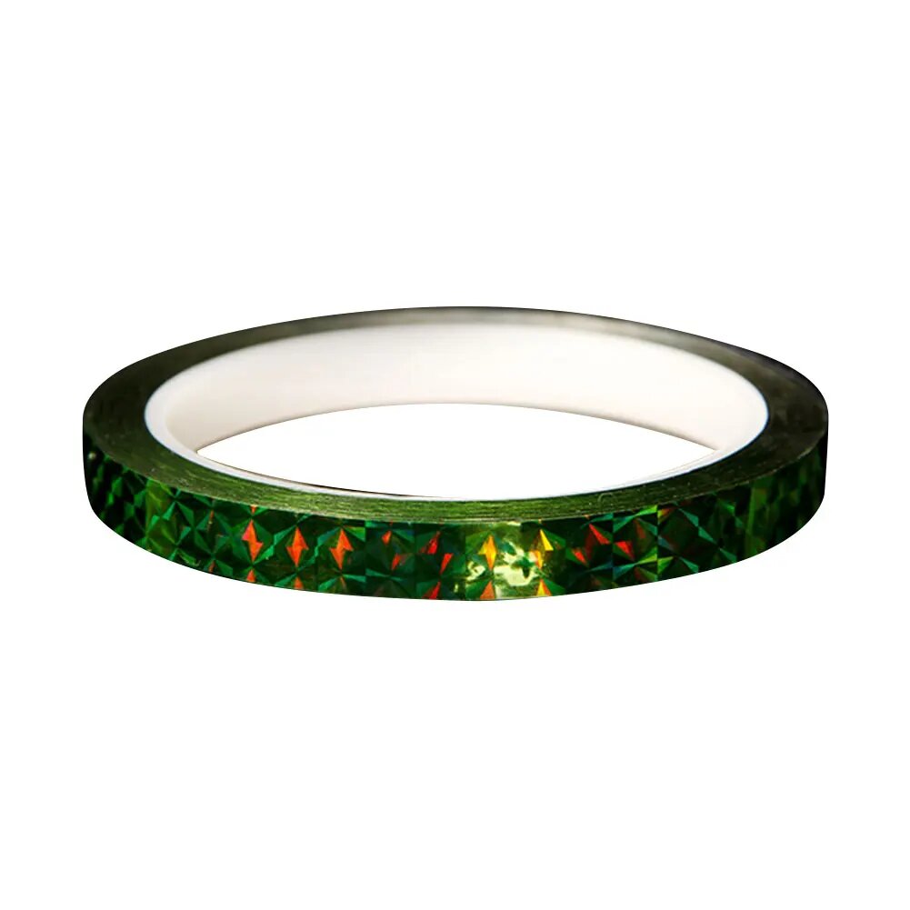 Голографическая лента для рыболовных приманок APWIKOGER 50 м Green