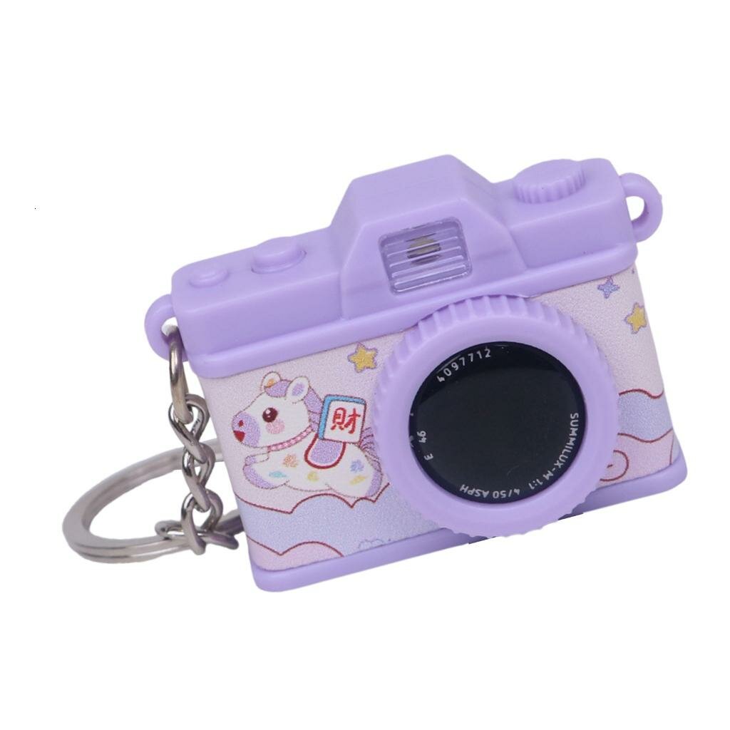 Ключница-камера в виде мультяшки, Фиолетовый