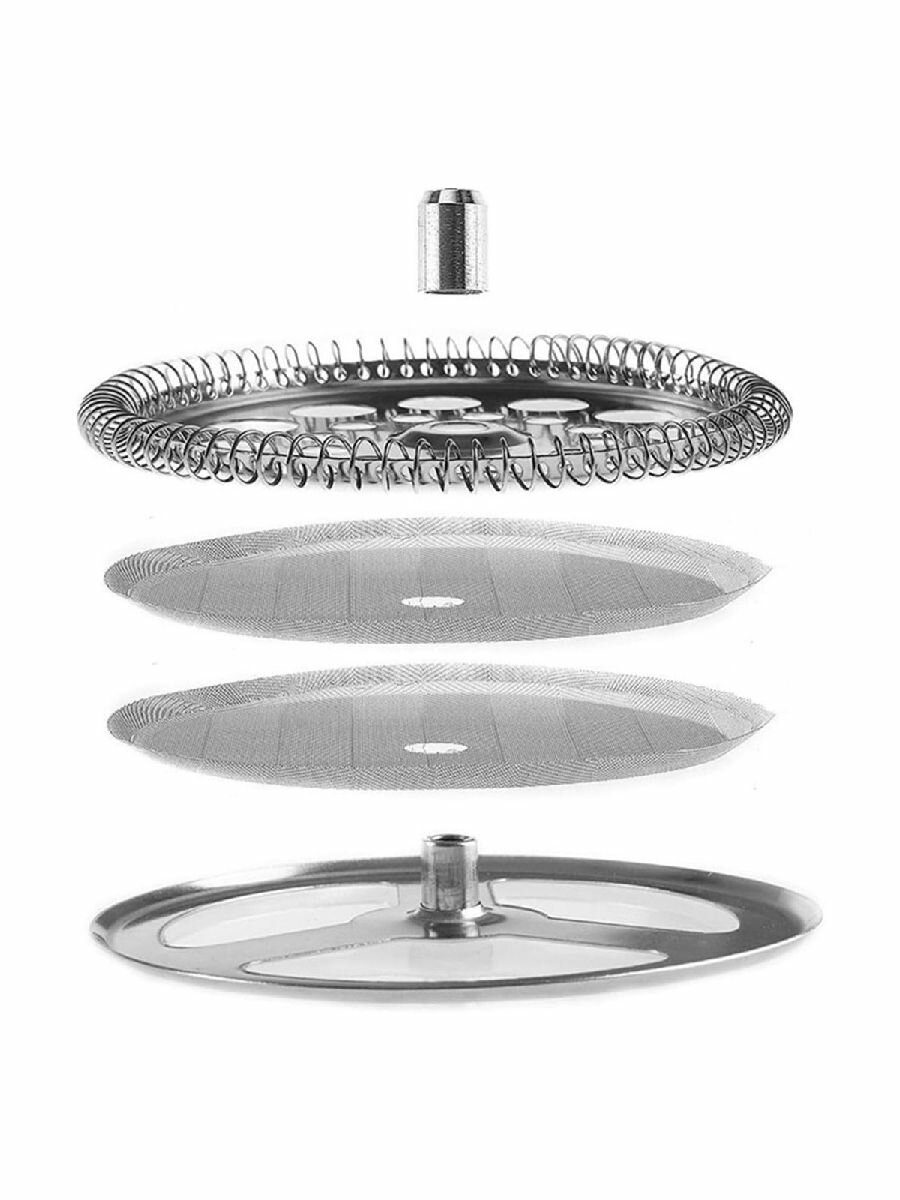 Фильтры для френч-пресса из нержавеющей стали, содержащие спиральный диск, сетчатый диск для широкого 600 мл