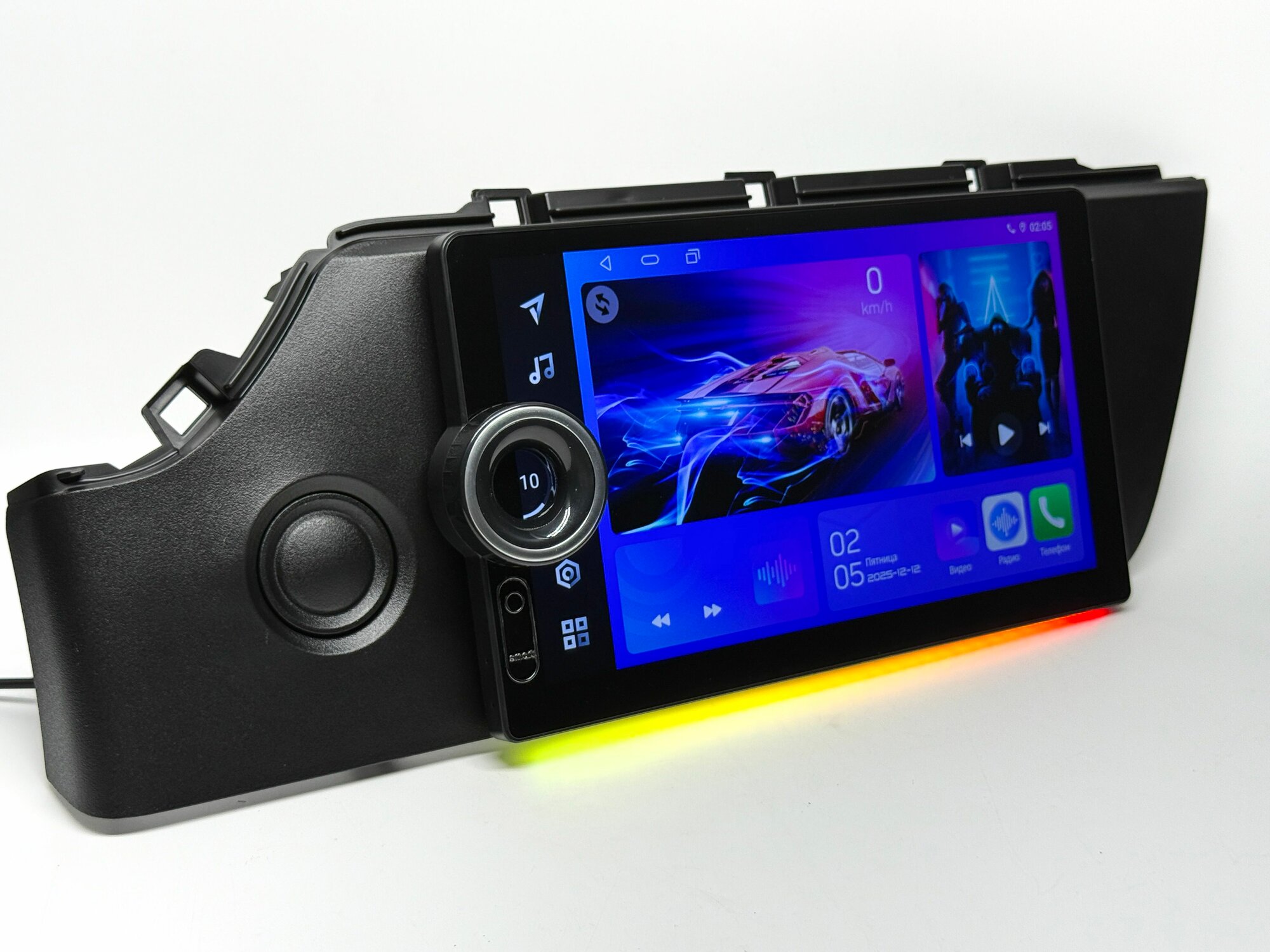 Магнитола 8-core 4/64 Kia Rio X-line KRX KRS RGB-подсветкой и крутилкой