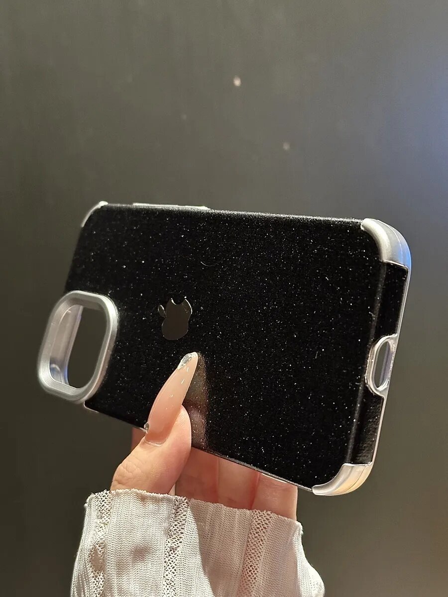Чехол О'Кейси, для iPhone 13, черный, защита камеры, легкий, стильный — фото 1